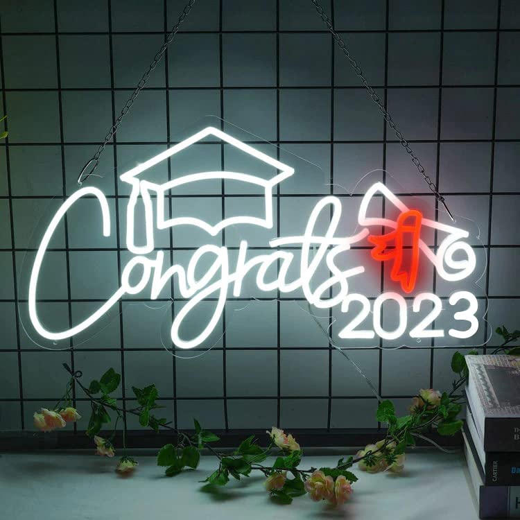 Amazon.com : Congrats Neon Sign, Graduation LED Sign Congrats Light Up ...