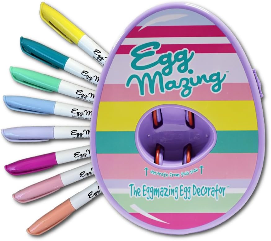 Amazon.com: The Eggmazing Egg Decorator Easter Egg Decorator Kit - Arts ...