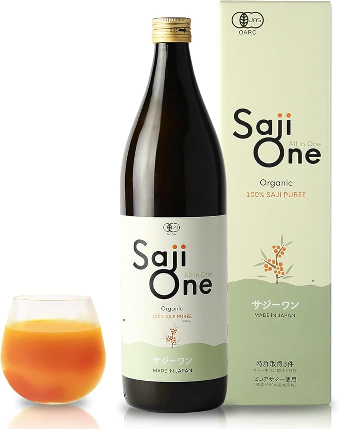 Amazon.co.jp: サジーワン SajiOneオーガニック サジー 有機JAS認定 鉄分 無添加 サジージュース100％ オーガニック 900ml サジーベリー : 食品・飲料・お酒