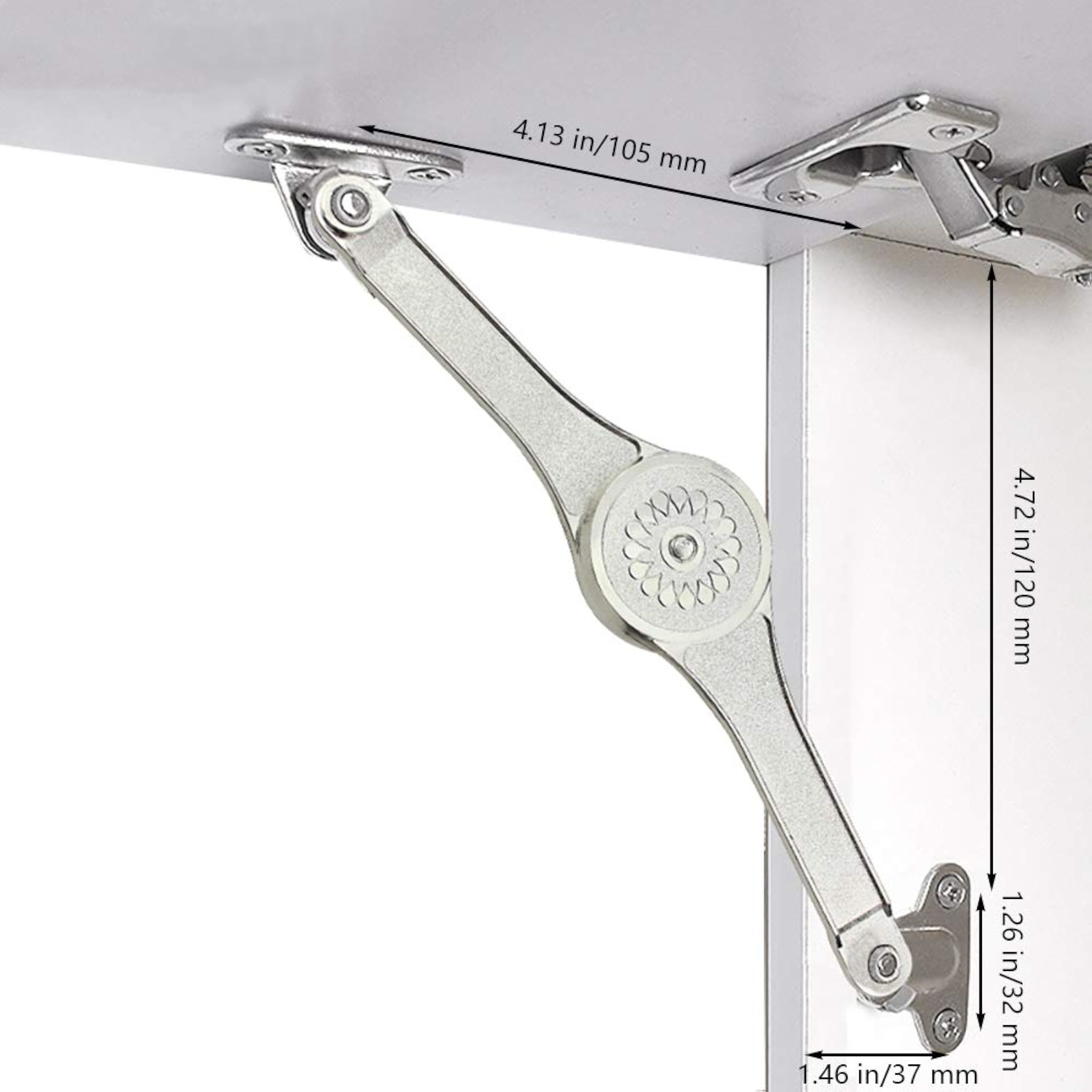 Snapklik.com : VOCOMO Heavy Duty Lid Support Hinges, Safety Folding Lid ...