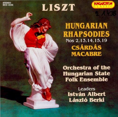 Amazon.com: Liszt: Hungarian Rhapsodies Nos. 2, 13-15 and 19 : Oszkar ...