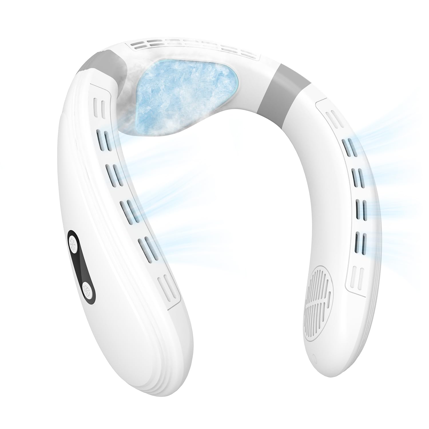 Amazon.com: PluvoFan Neck Fan Back Windy 6000mAh with Cooling Plate ...