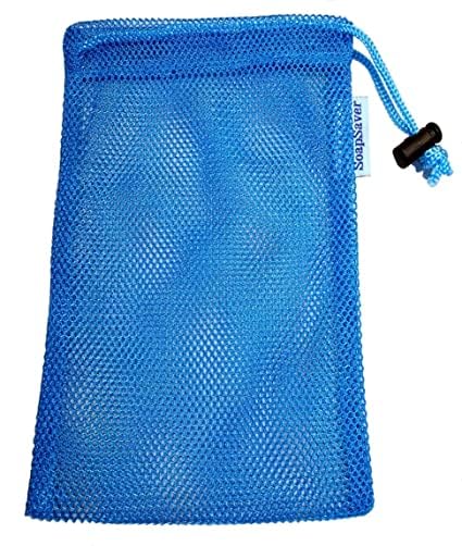 Amazon.com : 2 - Blue Soap Saver pouches w/string locks. The New "Soap ...