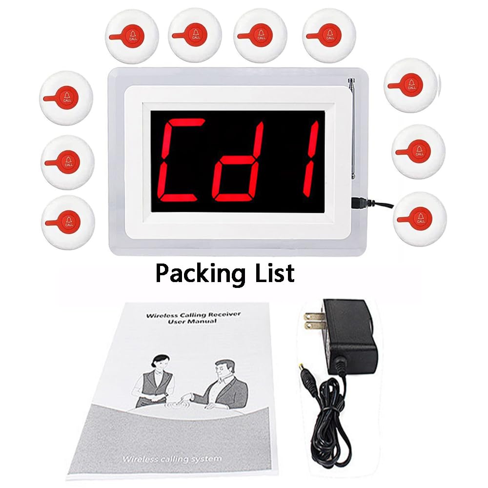 Snapklik.com : Wireless Calling System Caregiver Pager Nursing Pager ...