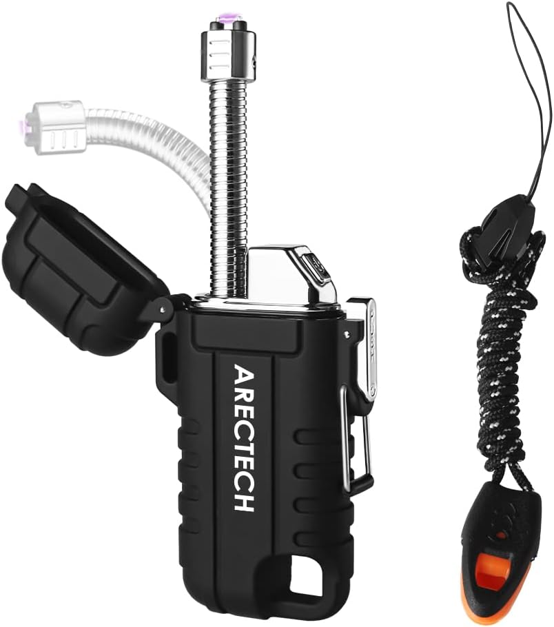 Amazon.com: ARECTECH Electric Lighter Rechargeable Arc Lighter ...