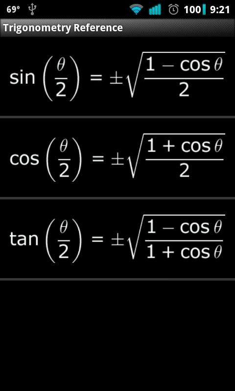 Trigonometry Reference:Amazon.com:Appstore for Android