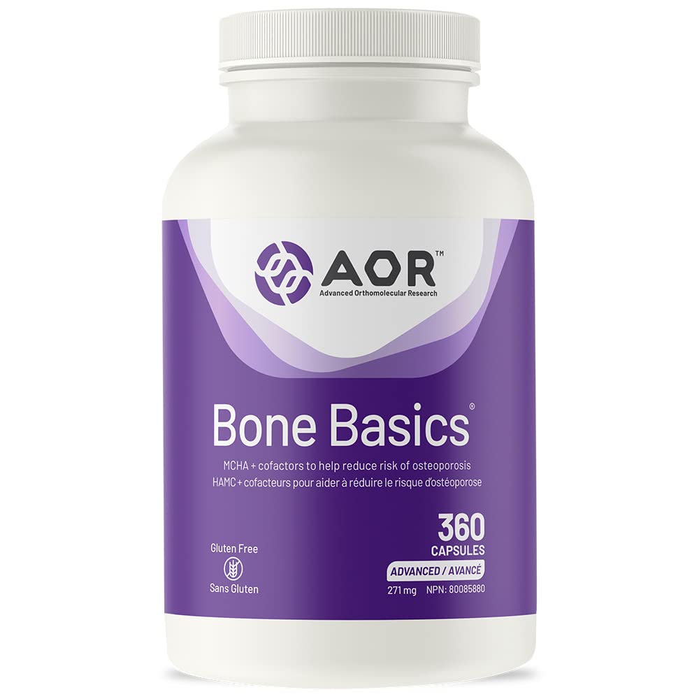 AOR - Bone Basics 271mg, 360 Capsules 60-Day Supply - Gluten-Free ...