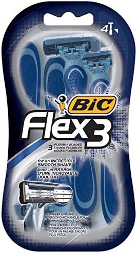 Amazon.com: Bic Flex 3 For Men, Disposable Shaver, 4 Ea : Beauty ...