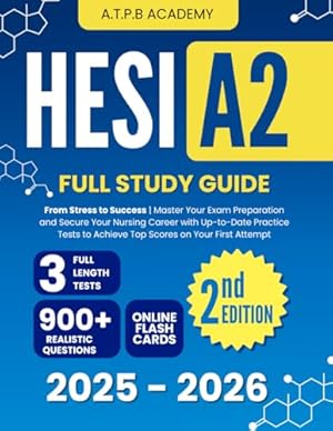 HESI A2 Study Guide 2024-2025 for Nursing: 2,000+ Questions (6 Practice ...
