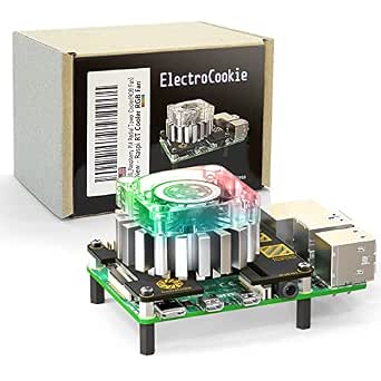 Raspberry Pi 4 Radial Tower Cooler, CPU Heatsink with Silent Cooling ...