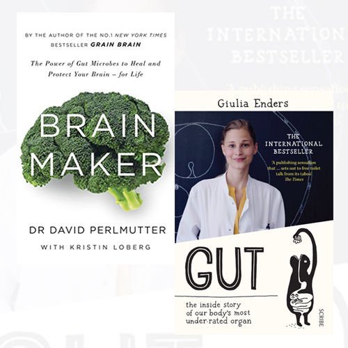 Gut and Brain Maker Collection 2 Books Bundle: Giulia Enders, David ...