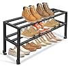 Amazon.com: KEETDY Heavy Duty Shoe Rack for Closet Entryway, Stackable ...
