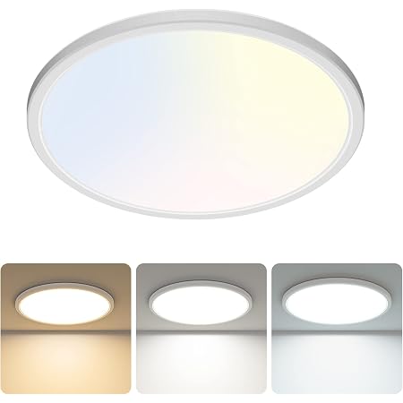 libtit 13 Inch LED Ceiling Light, 3 Color Selectable 3000K/4500K/6000K ...