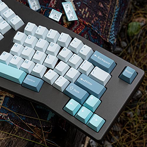 mintcaps Shoko Keycaps 173 Keys Cherry Profile Doubleshot Blue Keycaps ...