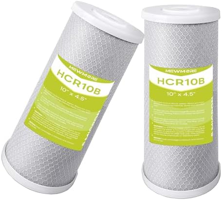 Amazon.com: MewMore 5 Micron 4.5" x 10" Whole House Carbon Water Filter ...