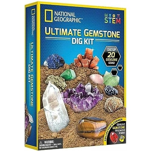 National Geographic Ultimate Gemstone Dig Kit – Fascinating Gem ...