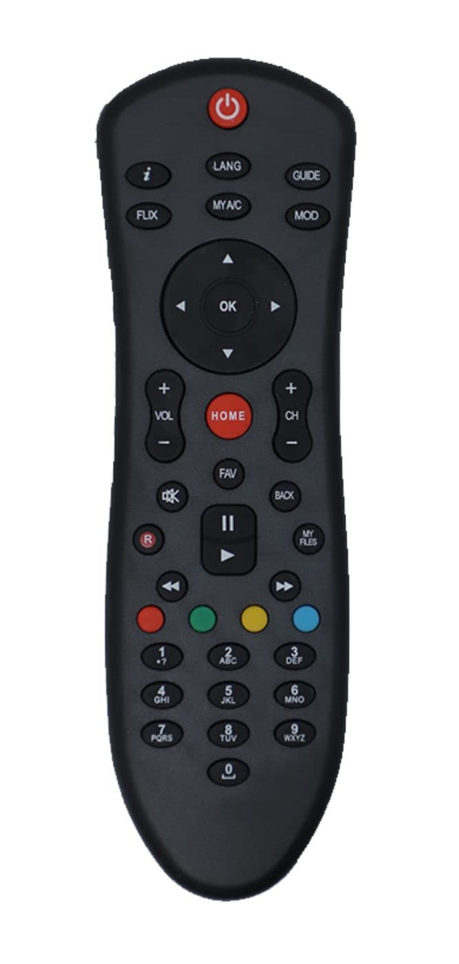 Upix® DTH Set Top Box Remote (with Recording), Compatible for DishTV SD ...
