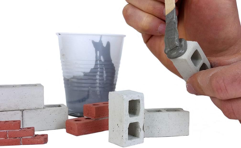 Amazon.com: Acacia Grove Mortar for Miniature Cinder Blocks and Red ...