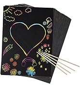 Amazon.com: Rainbow Scratch Paper Bulk Pack, Large Size Full Sheet 7 ...