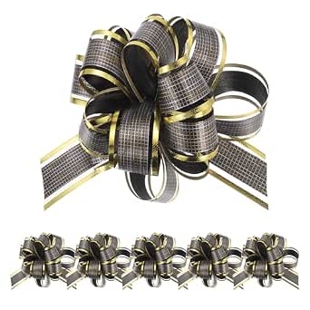 Amazon.com: MECCANIXITY 6pcs 4 Inch Large Pull Bows for Gift Wrapping ...