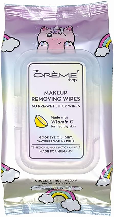 Amazon.com: The Crème Shop Makeup Removing Wipes Made with Coconut Oil ...