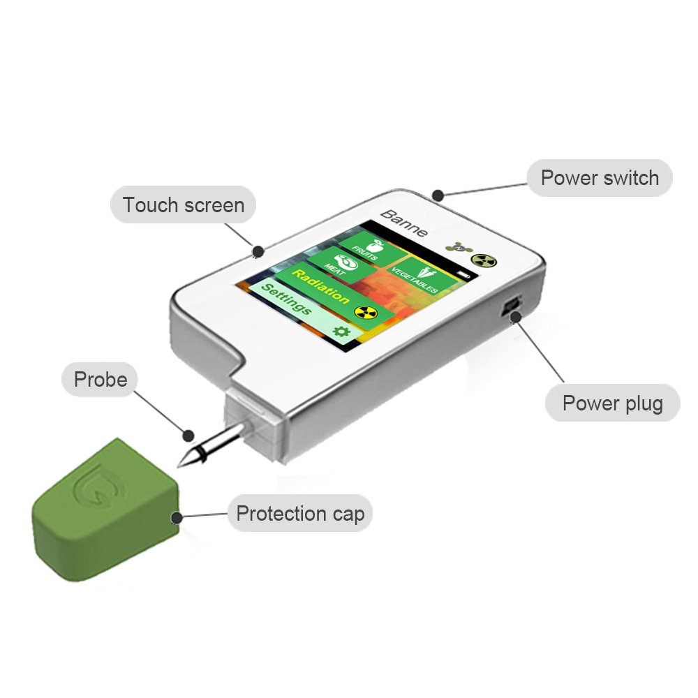 Snapklik.com : Food Radiation Detector,Banne Portable Touch-screen ...