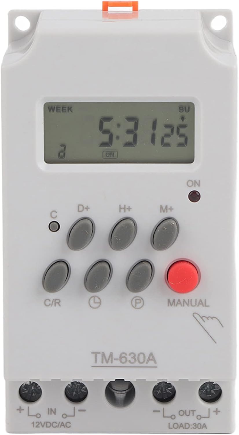 TM630A 12V DC Mini LCD Digital Microcomputer Control Power Timer Switch ...