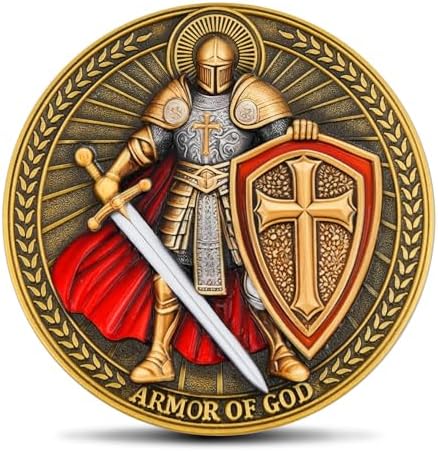 Amazon.com: Armor of God Challenge Coin - Inspirational Faith Token ...