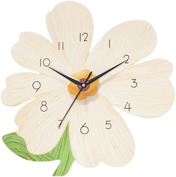 Amazon.com: Modern Wall Clock,11.8in Flower Petal Design Wall Clock ...