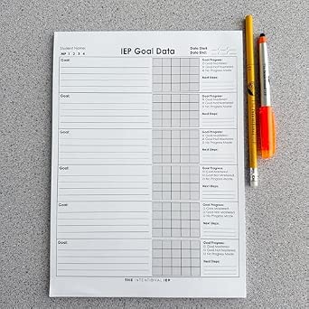 Mrs. D's Corner All-in-One IEP Goal Data Notepad | Multi-Goal Tracking ...