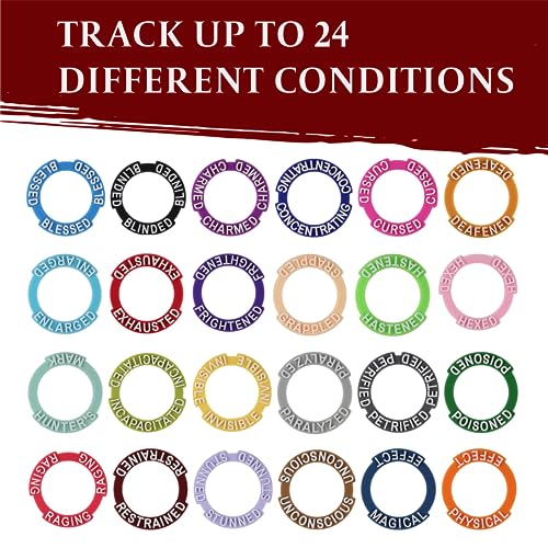 Snapklik.com : DND Miniatures Condition Markers - 96 Rings To Track 24 ...