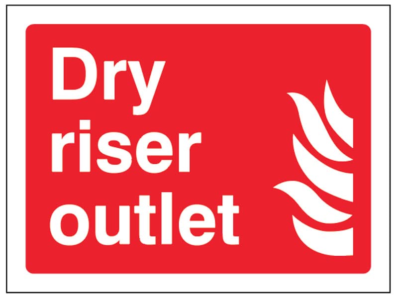 Dry riser outlet (semi rigid pvc safety sign) – BigaMart