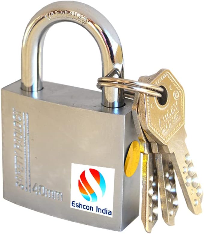 Foora PrimeGuard 60 Push Double Locking Padlock with Zinc Body and 5 ...