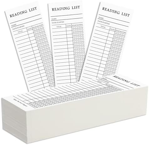 Amazon.com: Reading List Bookmark Tracker 3 x 8 Personal Libraries Page ...