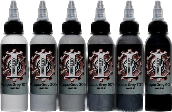 Amazon.com: Industry Ink - Opaque Grey Set (1oz) Industry Ink - Opaque ...