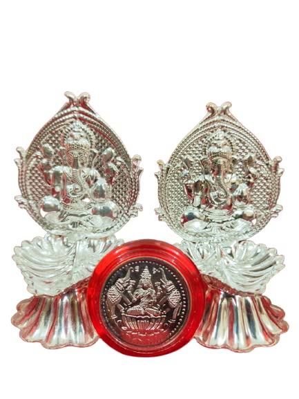 Buy SWANIK Collection | German Silver Diya on Heart Shaped Plate,Diya ...