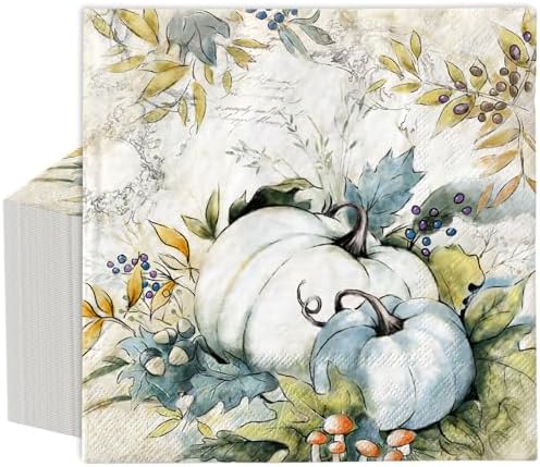 Amazon.com: JarThenaAMCS 100Pcs Fall Paper napkins Rustic Vintage ...