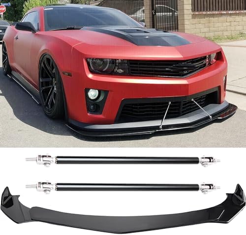 Amazon.com: DREAMOTOR Universal Car 4 PCS Kit Front Bumper Lip + 2PCS 8 ...