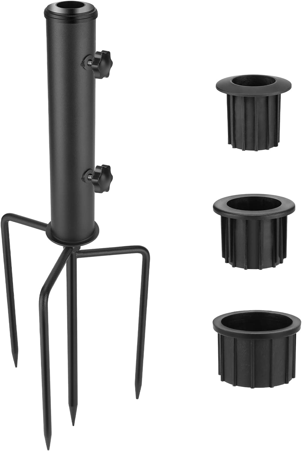 Amazon.com : SLIIMU Inground Umbrella Stand Anchor with 4 Spike ...