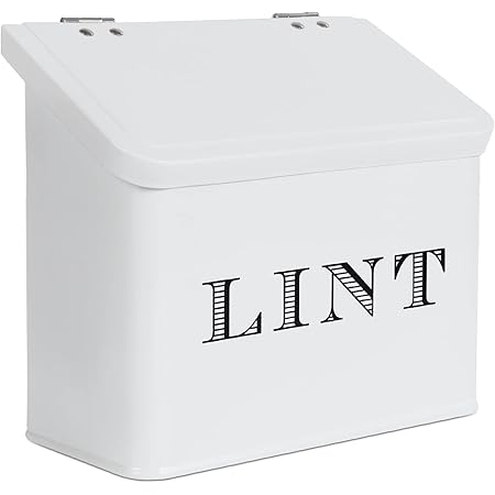 Amazon.com: Modern Farmhouse Lint Bin for Laundry Room Decor and ...