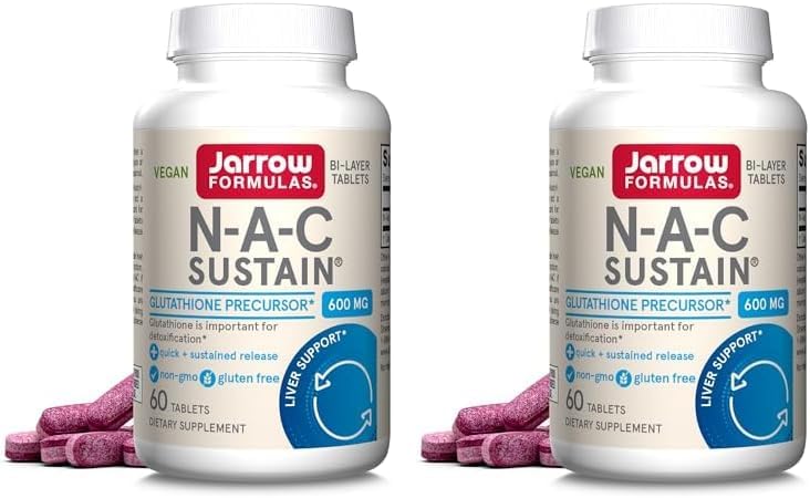 Amazon.com: Jarrow Formulas N-A-C Sustain, Supports Liver and Lung ...