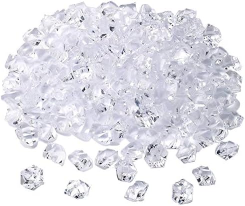 VGOODALL Clear Fake Crushed Ice Rocks, 150PCS Fake Diamonds Plastic Ice ...