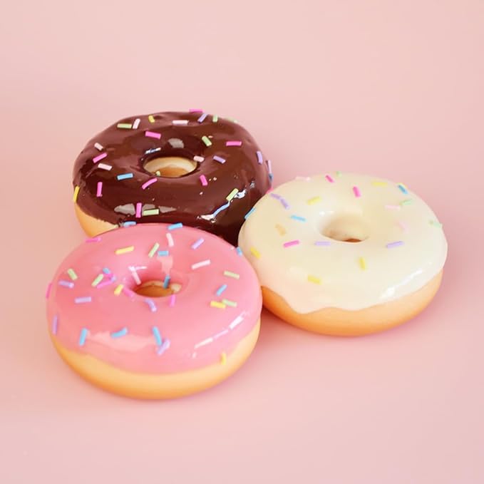 Amazon.com: Generic 3 pcs Realistic Artificial Fake Donuts Food Fake ...