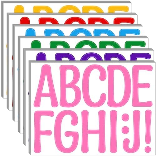Amazon.com: Bemeol 30 Sheets Large Letter Stickers 4 Inch Alphabet ...