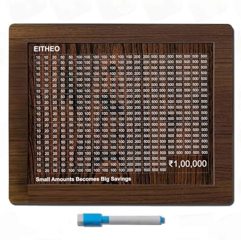 SNAPTRON Money Saving Box For Adult 100000 -Money Box, Wooden Money ...