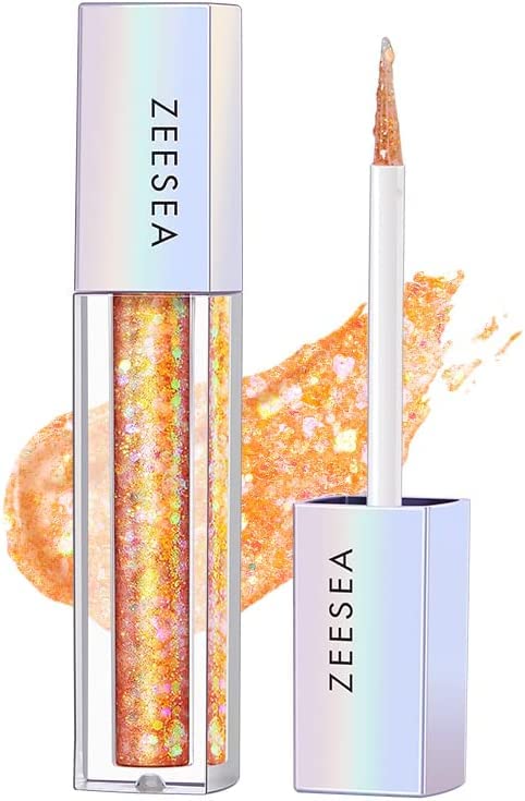 Amazon.com : zeesea Glitter Galaxy Colored Liquid Eyeshadow, Dazzling ...