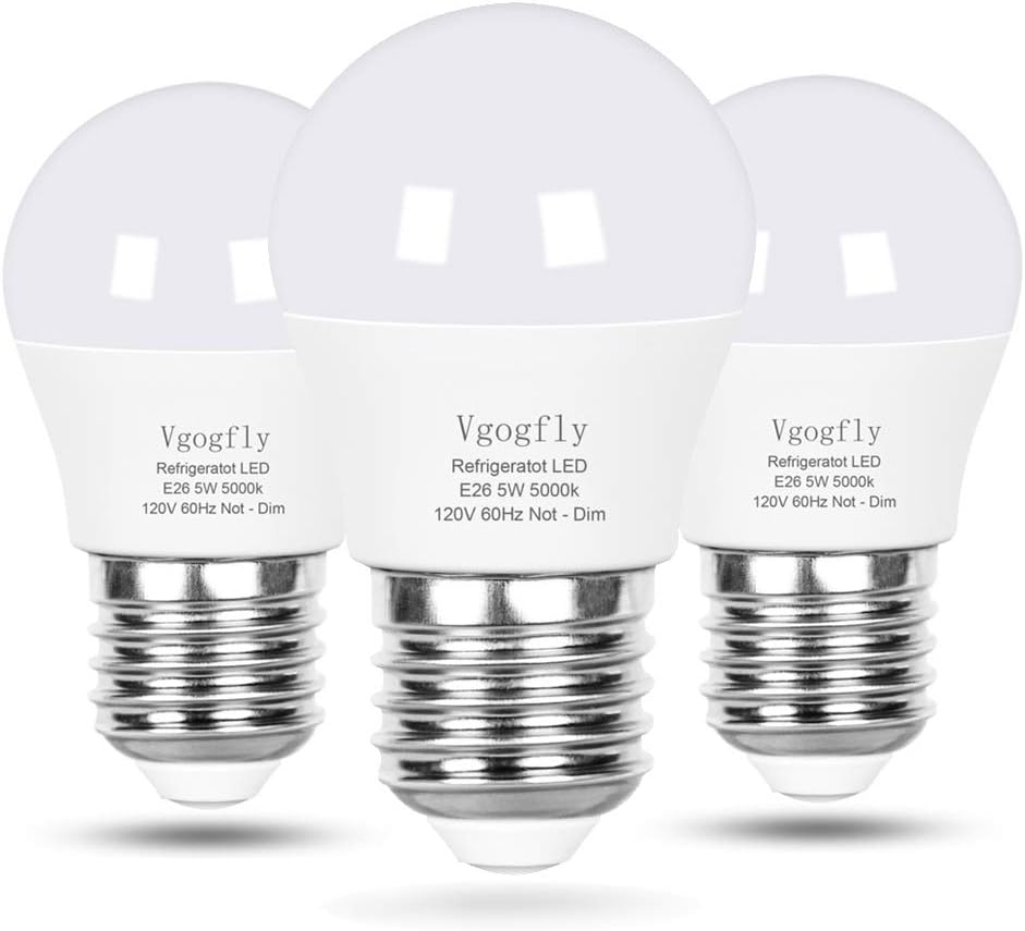 Vgogfly LED Refrigerator Light Bulb 40W Equivalent 120V A15 Fridge ...