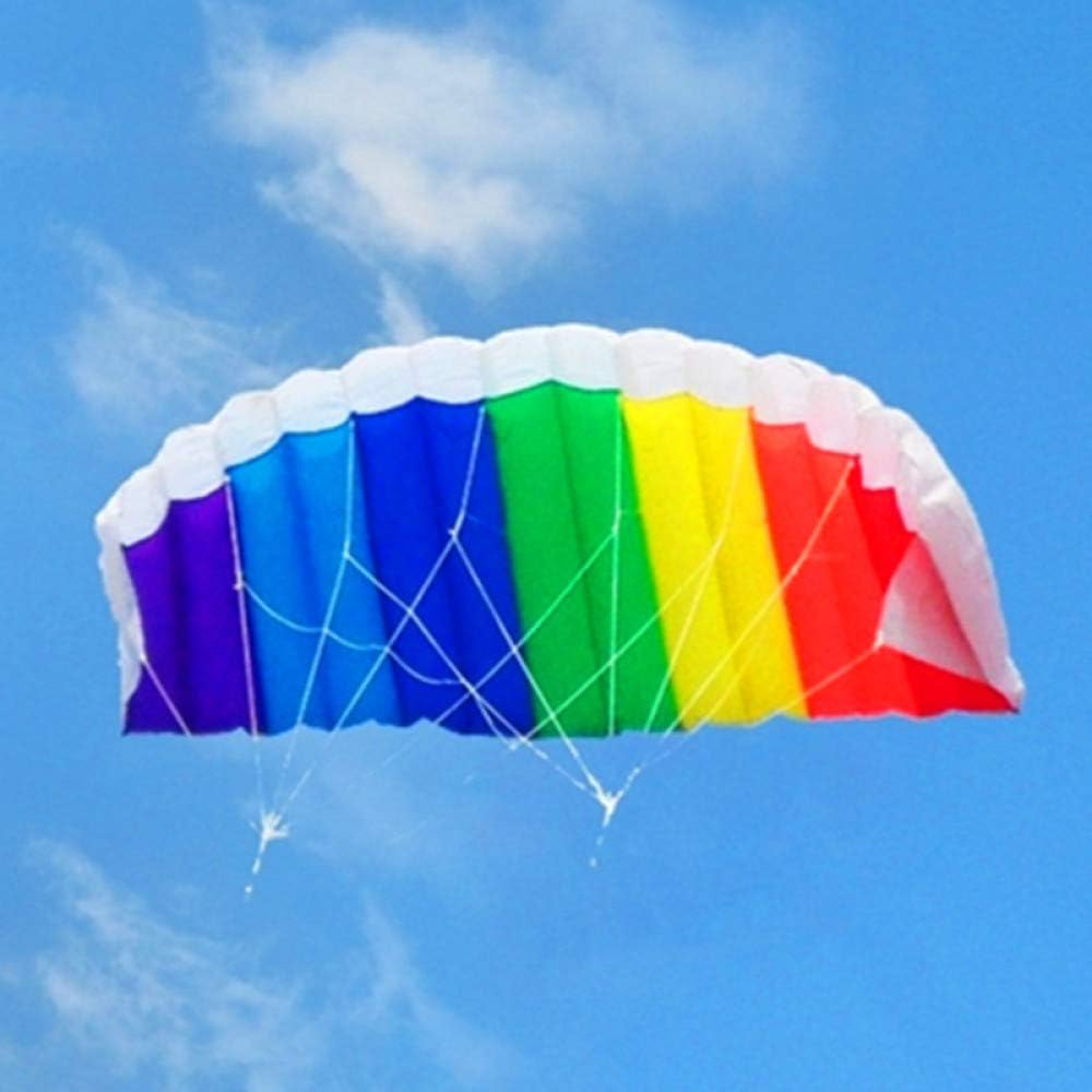 Mariposa cometa grande arco iris doble línea de embarque de cometas ...