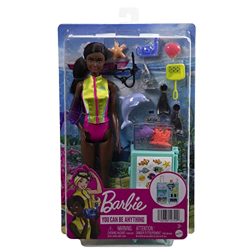 Snapklik.com : Barbie Marine Biologist Doll & 10+ Accessories, Mobile ...