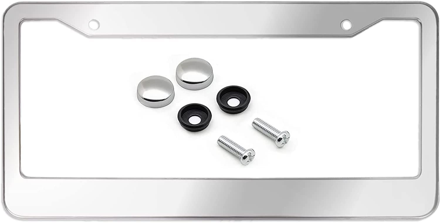 1 Piece Genuine OEM Stainless Steel License Plate Frame for Car Logo ...